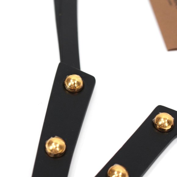 Burberry | Accessories | Burberry Black Leather Studded Alphabet V ...